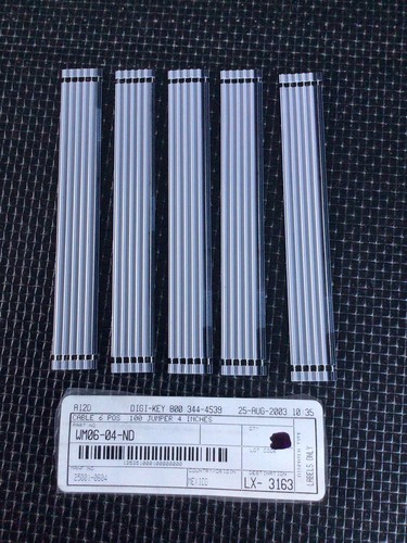 ( Lot Of 10 ) Flexible 6 Way Jumper Cable 4” Long Digikey # WM06-04-ND ...