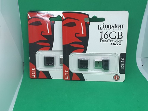 Lot of 2 Kingston USB 2.0 DataTraveler Micro DTMCK/16G Flash Drive. | eBay