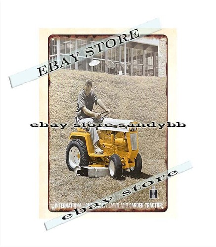barnyards Cub Cadet Lawn Graden Tractor mancave machinist tin sign | eBay