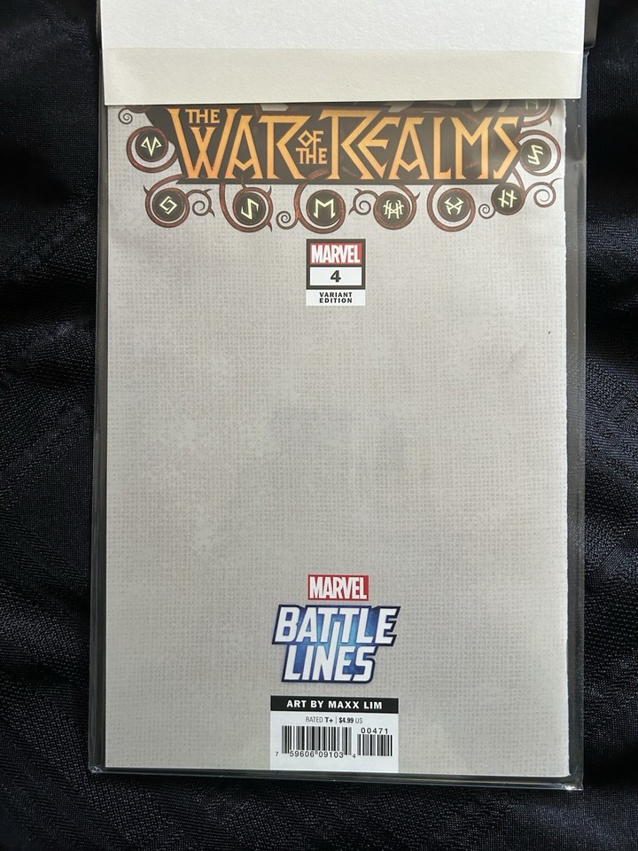 Marvel War Of Realms 2019 #4 NM/VF Maxx Lim Battle Lines Virgin Variant ...