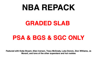 NBA Repack GRADED SLAB PSA & BGS & SGC ONLY Kobe Luka Zion Ja Shai Only ...