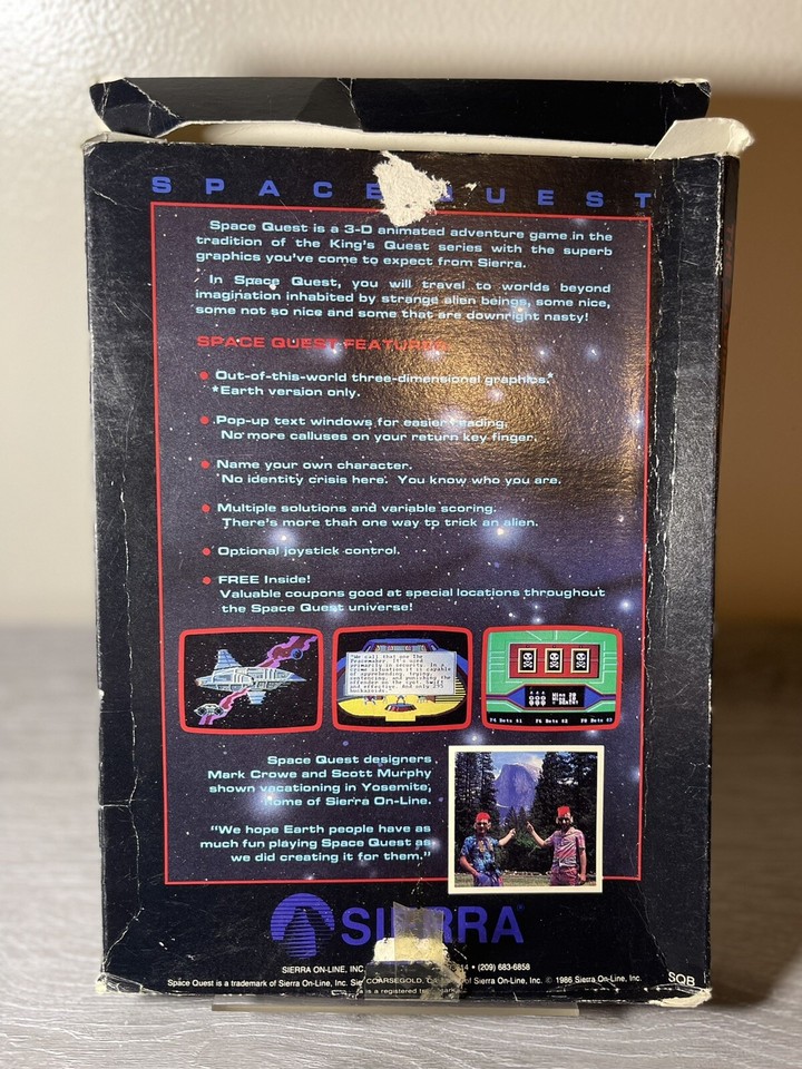 Space Quest Chapter 1 Sarien Encounter PC Game 1986 Sierra IBM | eBay