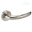 Designer Internal Chrome Door Handles Set on Rose - Duo Polished ...