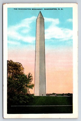 Postcard In Memory of George Washington Monument, Washington, D.C. | eBay