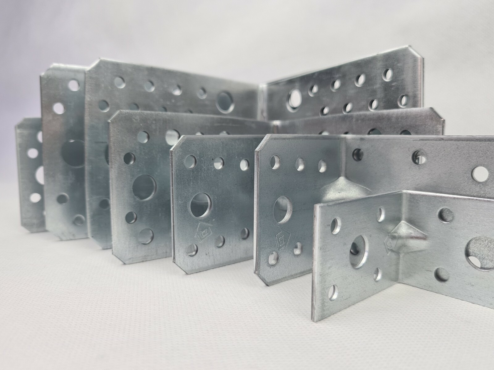 HEAVY DUTY Galvanized Steel Corner Brackets Reinforced Angle Braces ...