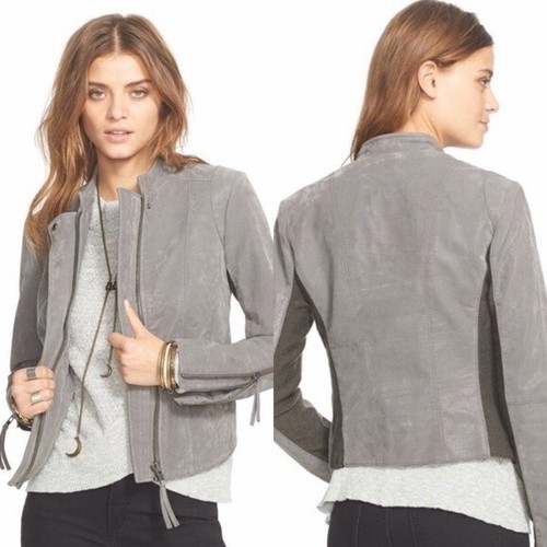 New Free People Steel Mill Vegan Faux Leather Jacket Womens Size 16 ...