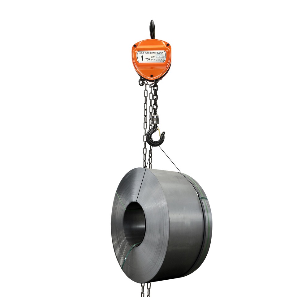 1T Hand Chain Hoist Manual Chain Block 20ft Lift Heavy Duty Pulley ...