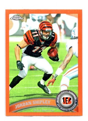 Jordan Shipley 2011 Topps Chrome #188 Orange Refractor Color Match | eBay