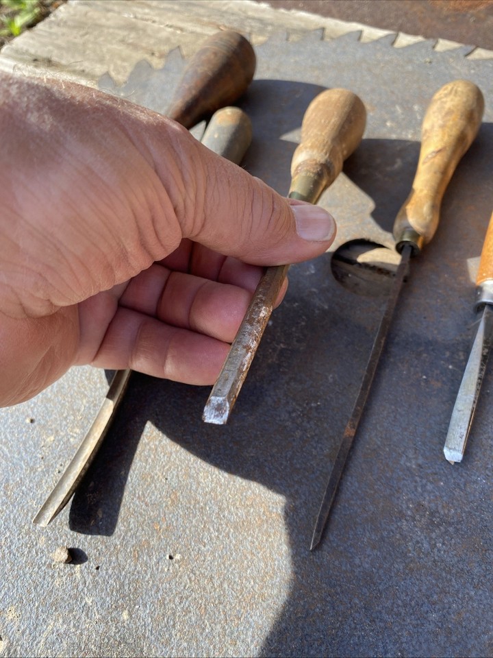 Vintage Wood Carving Tools Or Chisel Tool Lot Of 9 All 1 Price NO ...