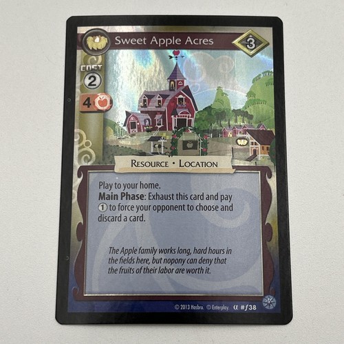 MY LITTLE PONY CCG GAME SINGLE FOIL CARD SWEET APPLE ACRES Alpha #f38 ...