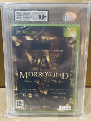 Xbox Elder Scrolls Morrowind GOTY UKG/VGA/WATA Graded 80+NM+ 2003 New ...