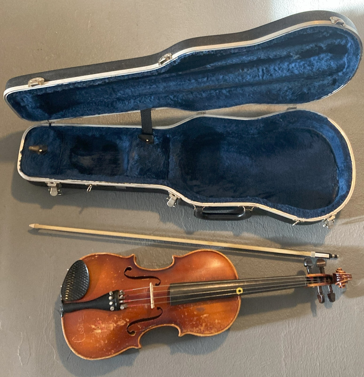 German Violin Stradivarius w/ BOW AND MEISEL CASE VINTAGE ...