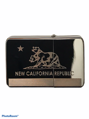 FALLOUT New Vegas NCR LIGHTER Chrome *FREE ENGRAVING* new california ...