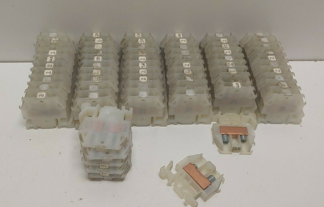 LOT OF 52 GUARANTEED! SQUARE D 60A 600V TERMINAL BLOCKS 9080-GR6 | eBay