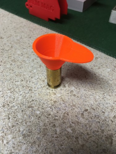 3D Printed Reloading Powder Funnel for Casings Brass 9mm 45 40 44 38 ...