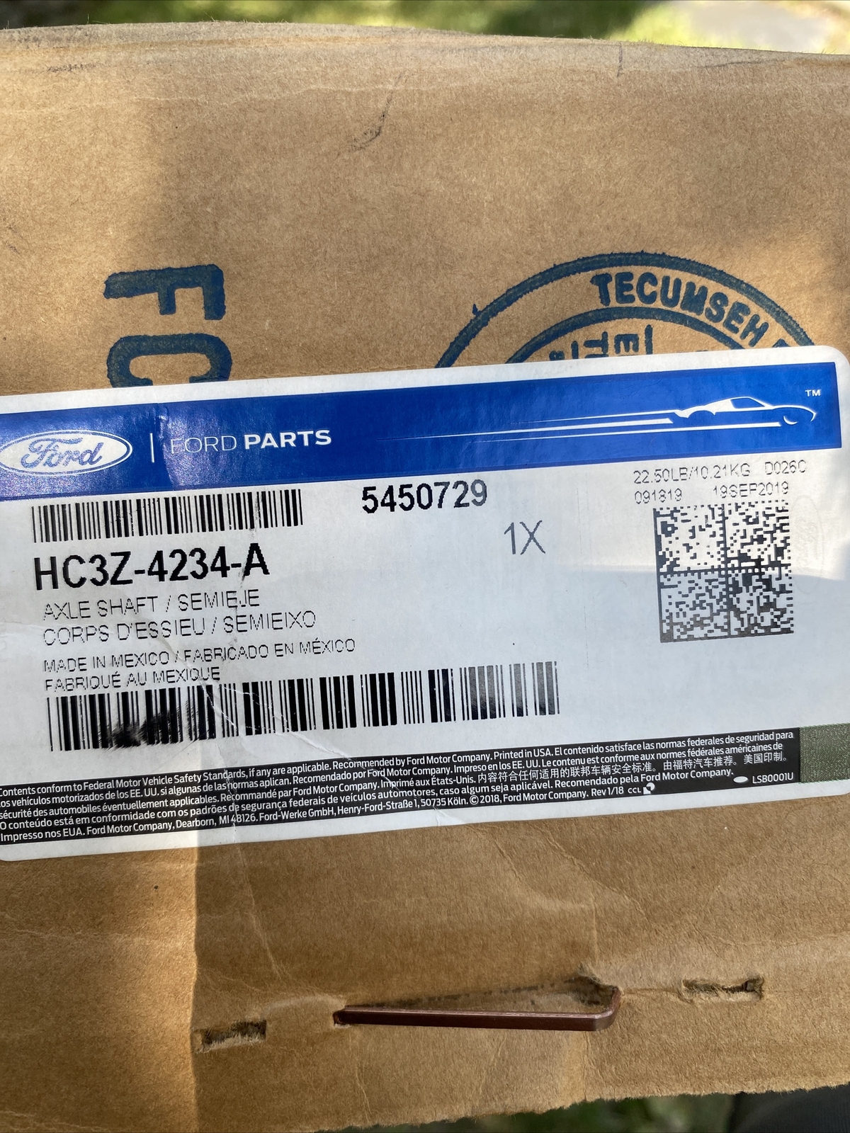 Ford Axle Shaft, HC3Z-4234-A | eBay