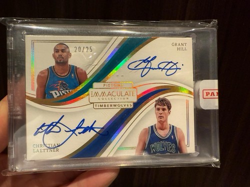 2022 Immaculate Grant Hill / Christian Laettner Dual Autograph /25 ...