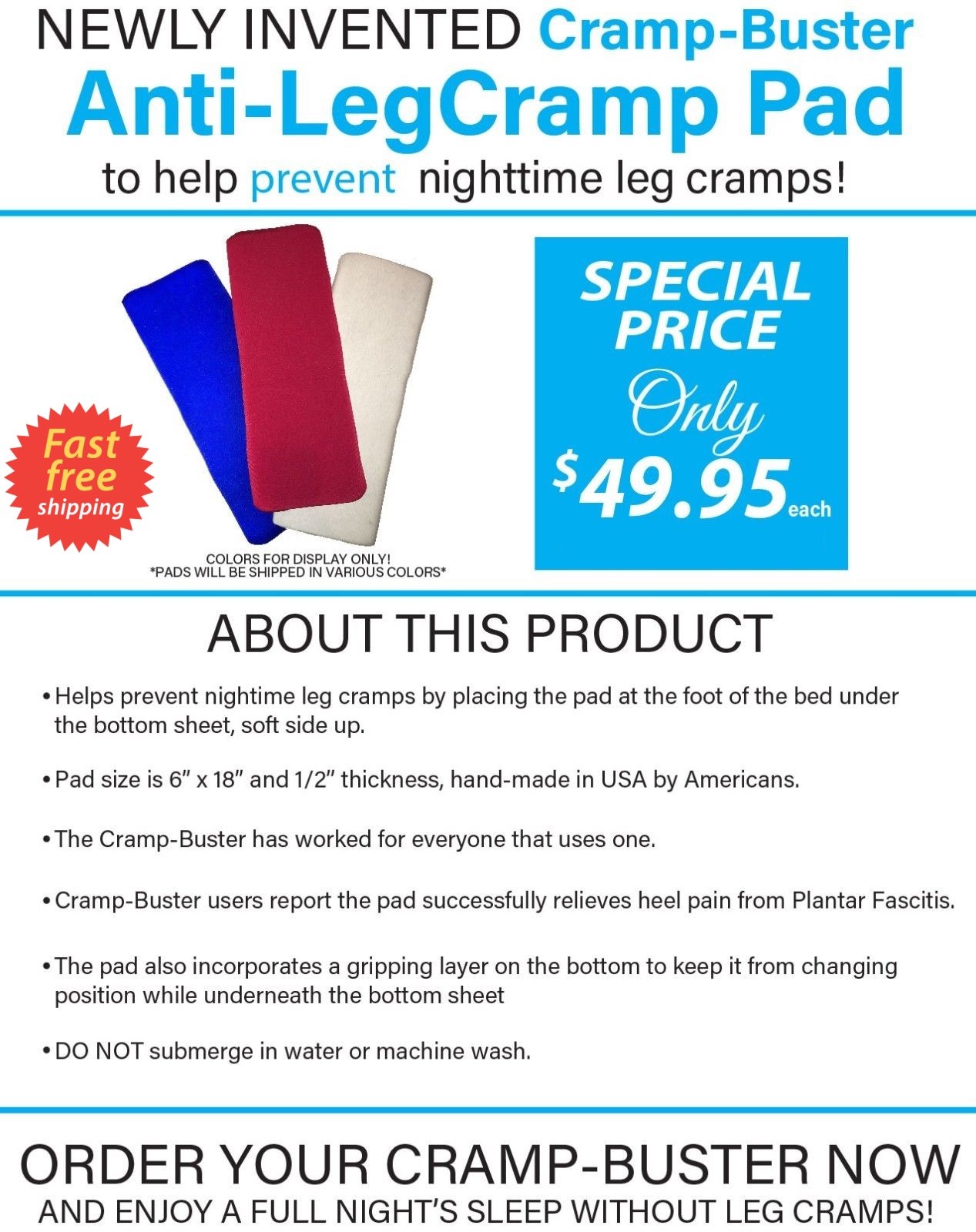 Leg Cramp Buster relief for description scroll down | eBay