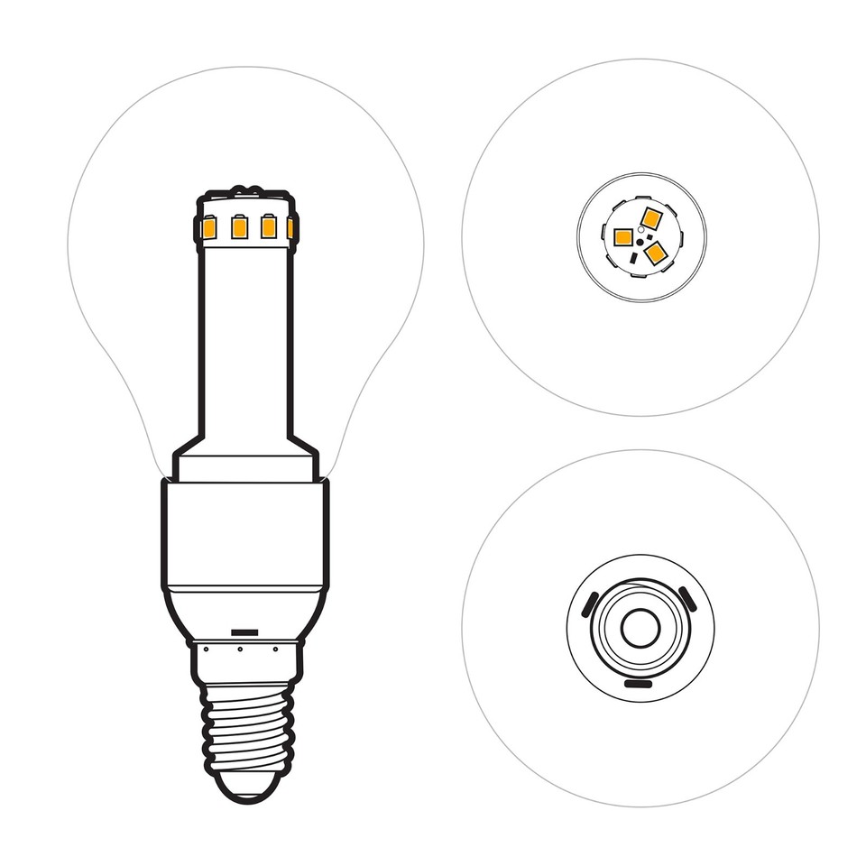 GS Solar LED Light Bulb A60 Warm White (2700K) - A60WW20W | eBay