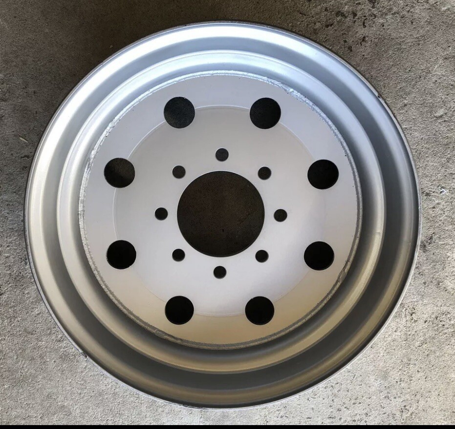 WAG Trailer Wheel 17.5 x 6.75 Hub Piloted 8H-6.50, Silver | eBay