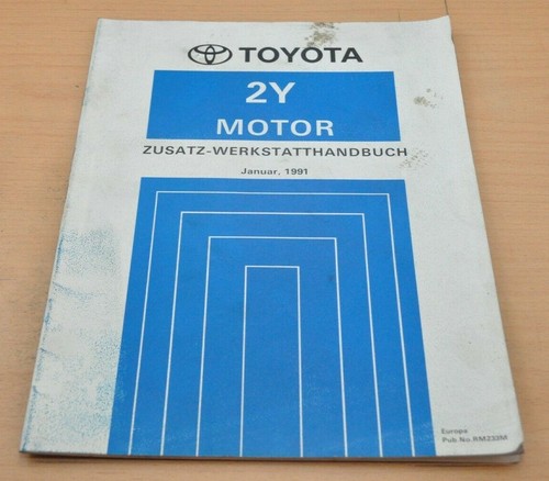 Toyota Hilux Motor 2Y Serie YN85 1991 Werkstatthandbuch ...