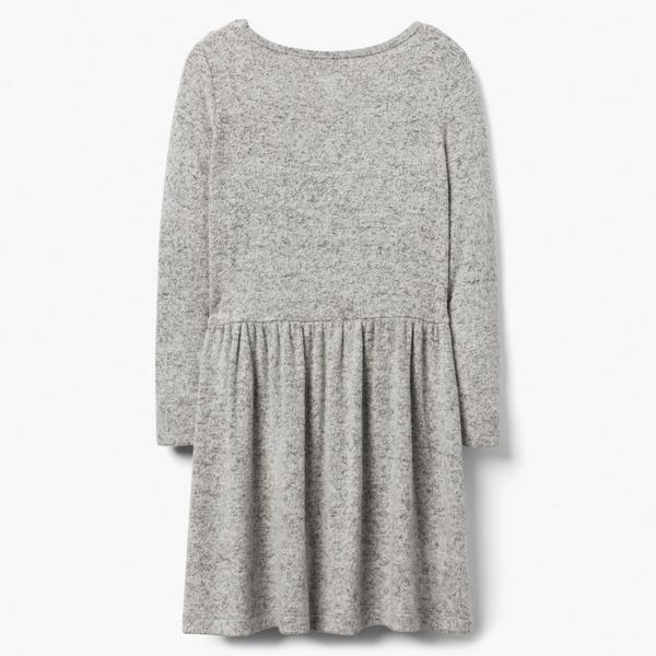 NWT Gymboree Gray Ruffle Dress Long Sleeve 5/6, 10/12, 14 Feather Soft ...