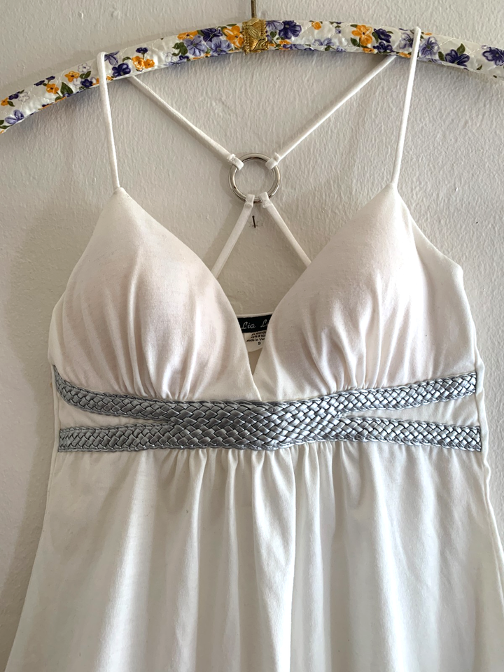 Women's Grecian White Top by Lia Lee, Size Small | eBay