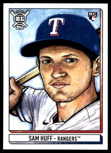 2021 Topps Big League Art of the Game Sam Huff RC Texas Rangers #ATGSH ...