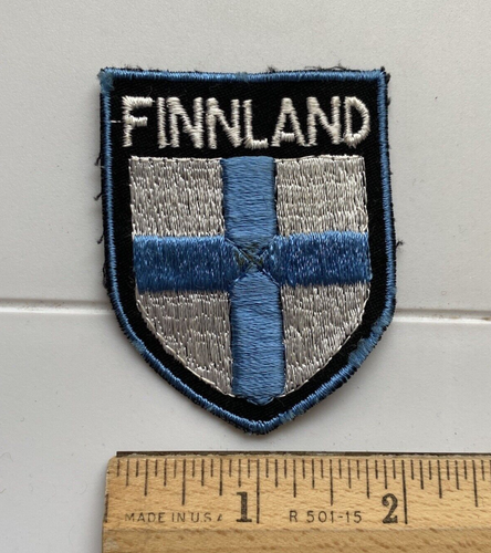 Finnland Finland Finnish Flag Cross Souvenir Blue Black Embroidered ...