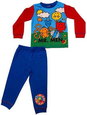 Mr Men Boys Pyjamas Boys Kids Pjs Sleepwear Age 18 Months to 5 Years ...