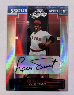 2005 Donruss Spectrum Luis Tiant Autograph card RED SOX | eBay