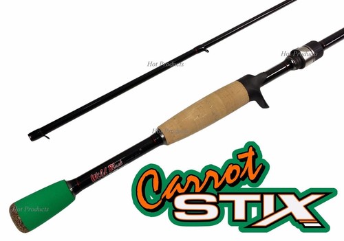 COLLAPSIBLE Carrot Stix CASTING 7' MEDIUM Wild Black Micro Guide ...