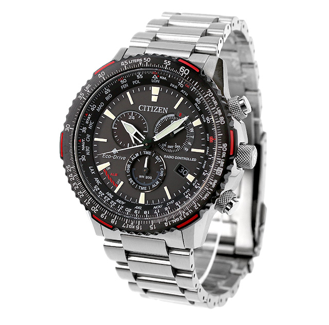 Citizen Promaster Radio Controlled Sapphire Sky Eco-Drive Black Dial ...