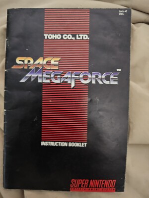 Space MegaForce (Super Nintendo SNES) Authentic Manual Only! Good ...