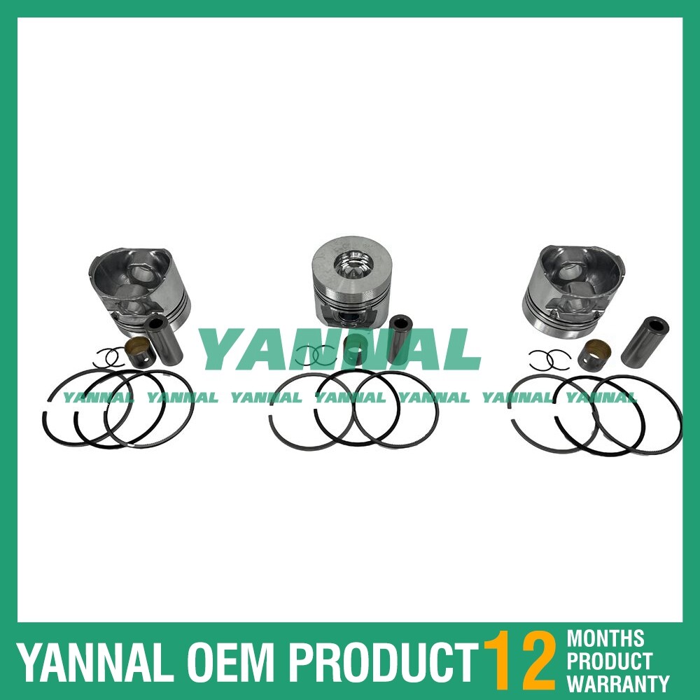 3x D2011L03I Piston Kit With Piston Ring STD For Deutz diesel engine ...