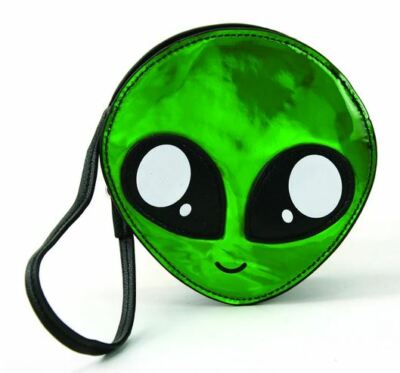 Alien Wristlet Purse Clutch Handbag Green Womens Horror Sci Fi UFO ...