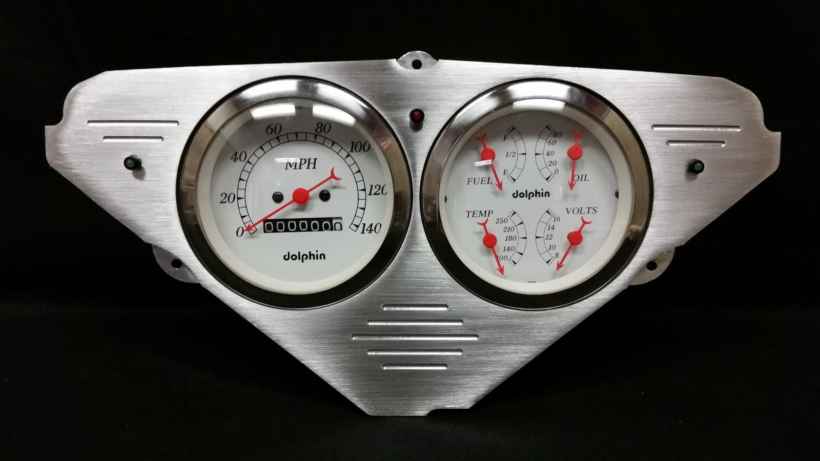 1955 1956 1957 1958 1959 Chevy Truck Quad 2 Gauge Dash Panel Insert ...