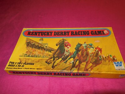 Z7 Vintage Kentucky Derby racing board game by “Whitman” 1970. | eBay
