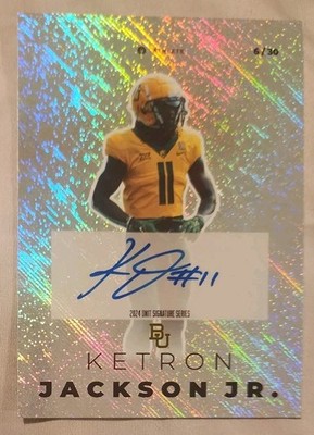 2024 Onit Athlete Ketron Jackson Jr, Team Color Shimmer Auto S-2 /30 ...