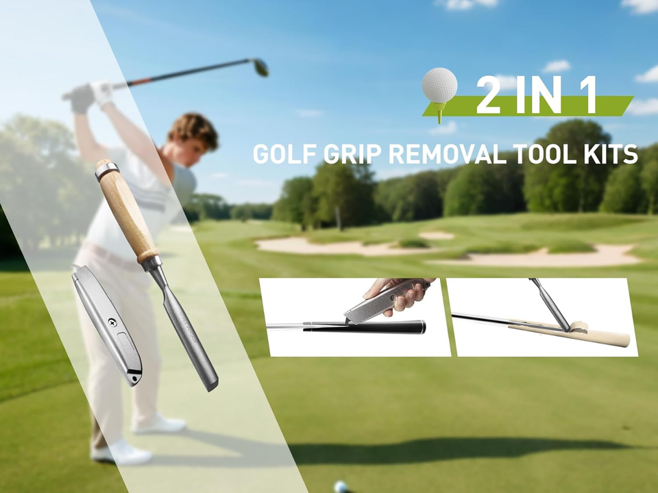 Golf Grip Tape Removal Tool Kit, Grip Remover Saver Perfect for ...