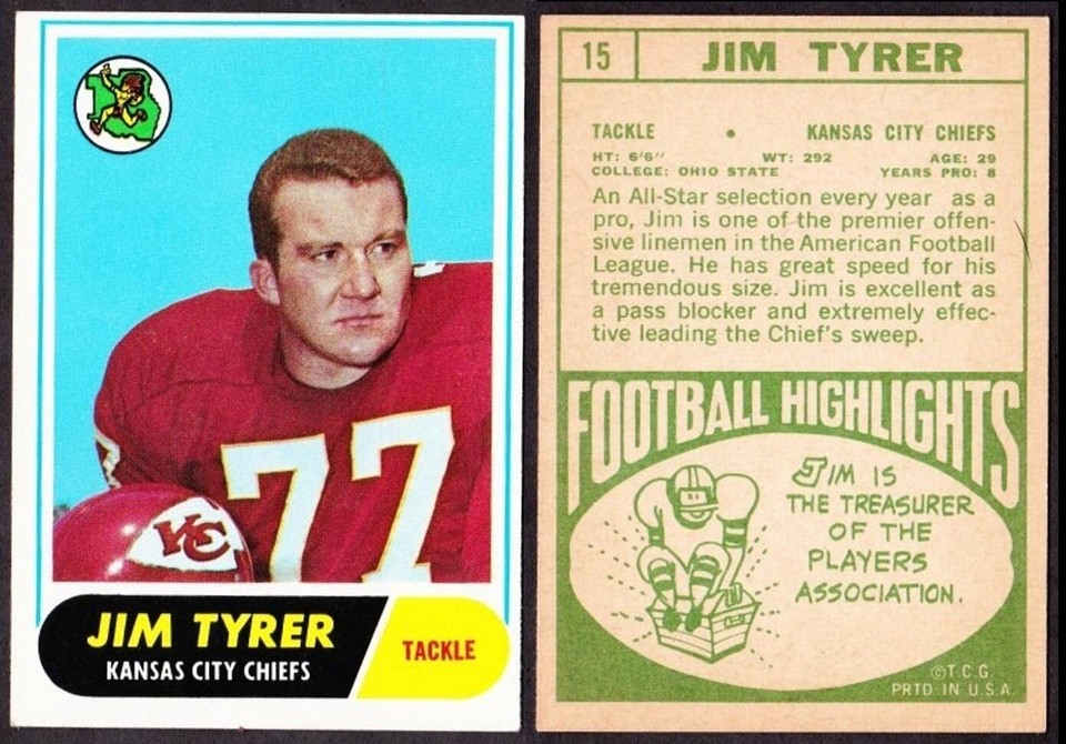 NFL & AFL Topps 1968 & 1969 single cards | eBay