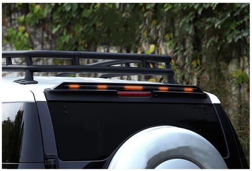 Black Roof Spoiler Tail Lip Wing Bar With LED For Toyota FJ Cruiser ...