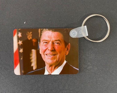 President Ronald Reagan Vintage Aluminum Key Ring | eBay