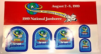 1989 Sticker Sheet (Bumper Sticker + 5 others) National Boy Scout ...