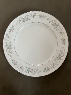 Carlton China Japan Dinner Plate 10.5" Corsage #481 Pink Blue Roses | eBay