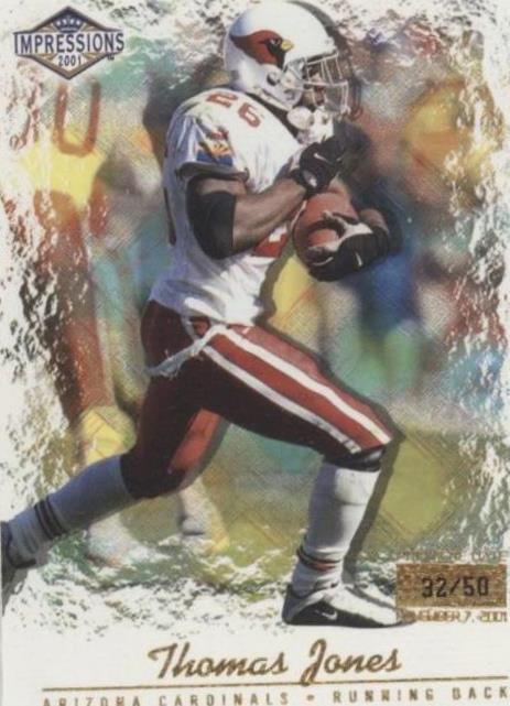 2001 Pacific Impressions - Thomas Jones #2 Premiere Date /50 for sale ...