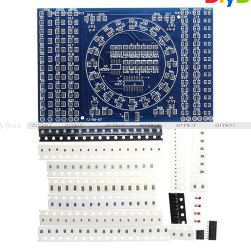 DIY SMD Rotating LED SMD Components Soldering Practice Board Skill ...