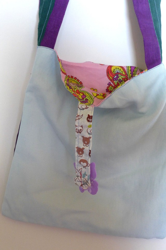 SPECIAL GIFT HANDMADE QUILTED BAG FOR A GIRL COTTON FABRICS MULTI COLOR ...