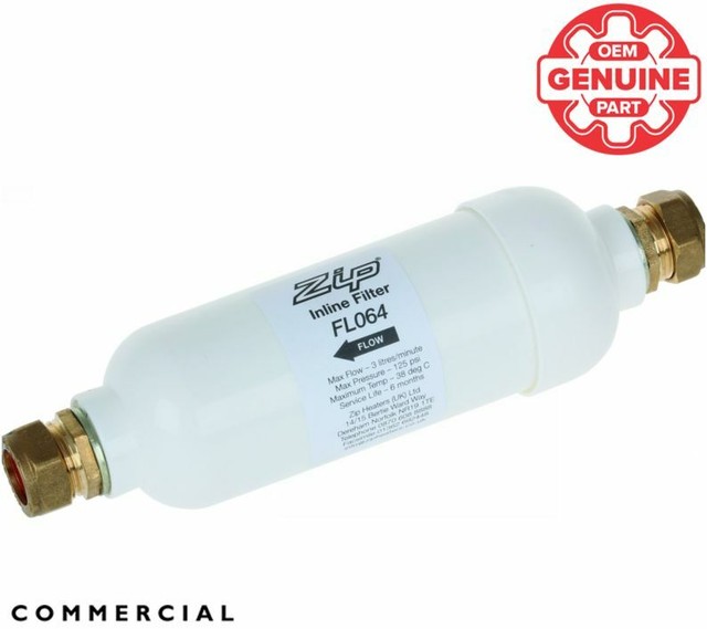 Zip FL064 Inline Water Filter Filtration Cartridge 15mm BSP for sale ...