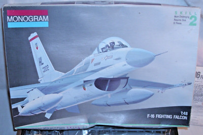 MONOGRAM F-16 FIGHTER FALCON JET AIRCRAFT MODEL KIT 1:48 5421 | eBay